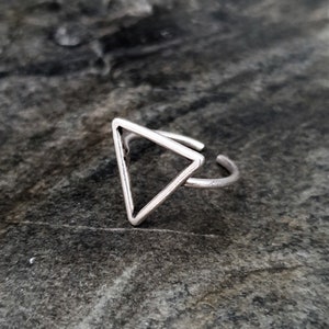 Delicate Silver Rings Geometric Dainty Ring Midi Rings - Etsy