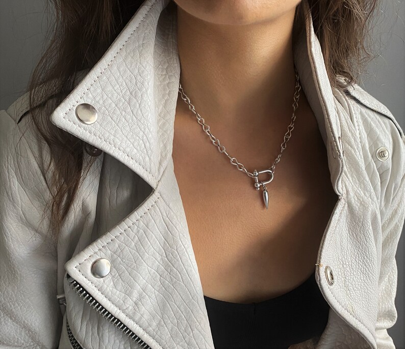 Punk Rock Sword/ Heart/ Shackle Pendant Edgy Shackle Unique | Etsy