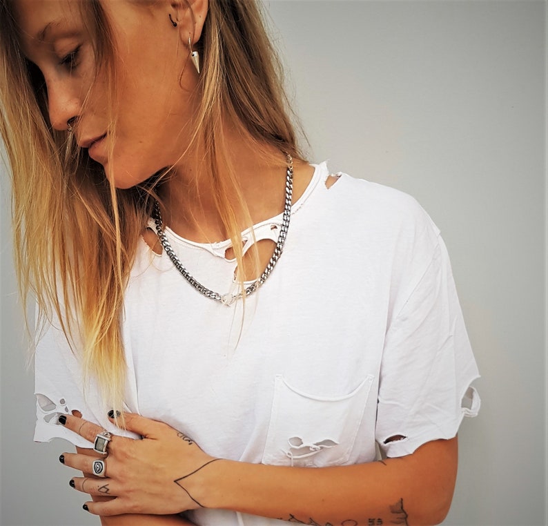 Silver open evil eye ring adjustable evil eye ring square | Etsy