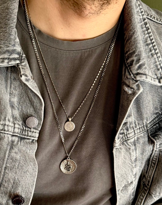 Dark coin necklace store