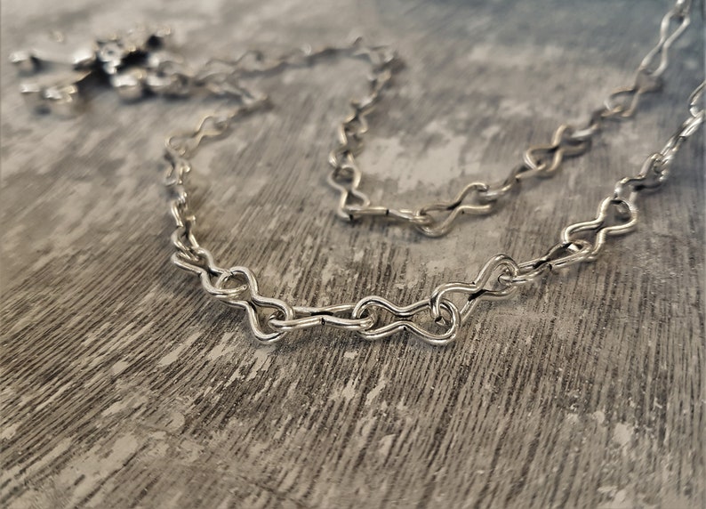 Large Silver Cross Chain Necklace Big Cross Silver Chain - Etsy