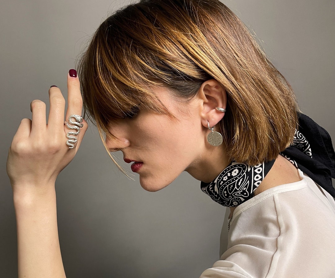 Extra Long Snake Ring, Full Finger Bold Animal Ring,statement ...