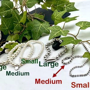 Elegant Chunky Pearl Beaded Anklet• Stacking Silver Ball Chain Ankle ...