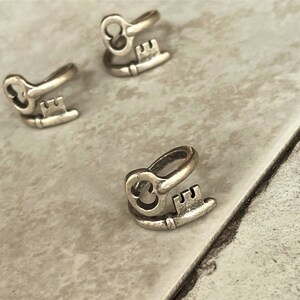 Antique Silver Wrap-around Key Ring Adjustable Key-shaped - Etsy