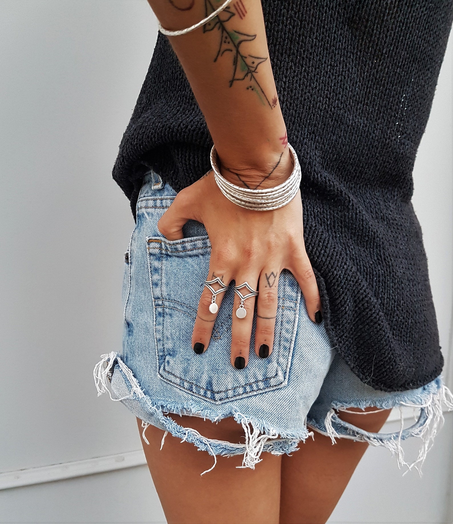 Silver Rhombus Adjustable With Charm Ring Open Antique Silver - Etsy