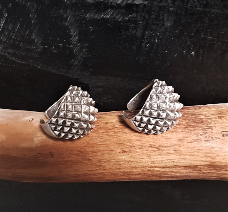 Antique Silver Spiked Ring Chunky Adjustable Statement Ring | Etsy