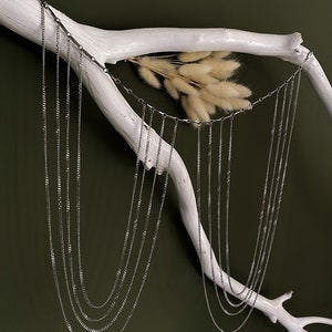 Stainless Steel Shoulder Chain Harness• Chain Armor Jewelry• Multi ...