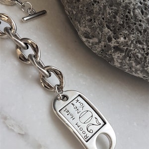 Antique Silver Bold Chain Necklace Uno De 50 Style Chain | Etsy