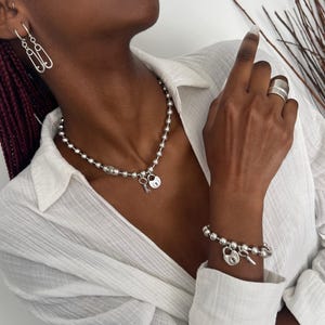 Chunky Ball Chain With Padlock and Key, Uno De 50 Style Key and Padlock ...