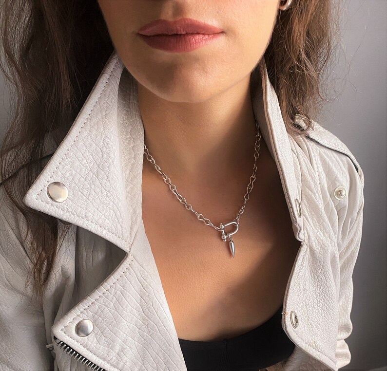 Punk Rock Sword/ Heart/ Shackle Pendant Edgy Shackle Unique | Etsy