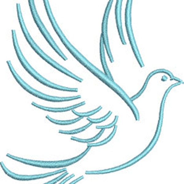 Embroidery Design Dove - Etsy