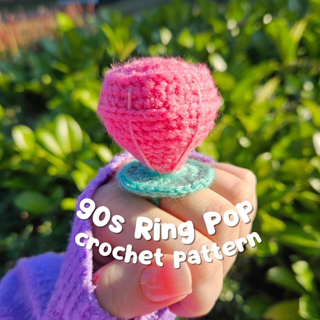 90s-inspired Ring Pop Crochet Pattern | Amigurumi Valentine’s Day Plush ...