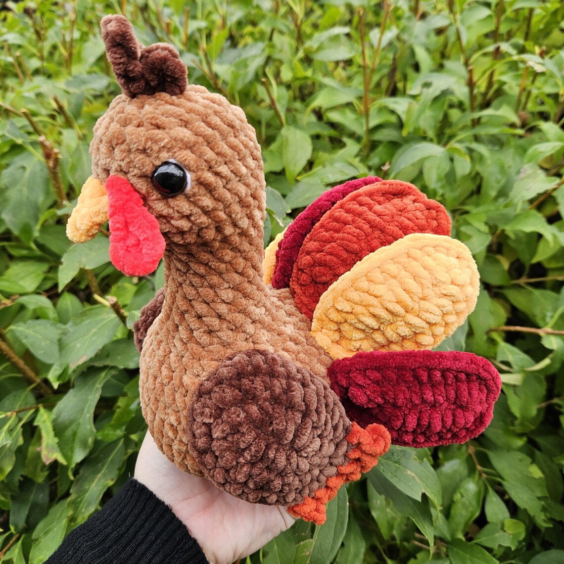 Turkey Lurkey Crochet Pattern, Thanksgiving Craft, Amigurumi, Digital ...