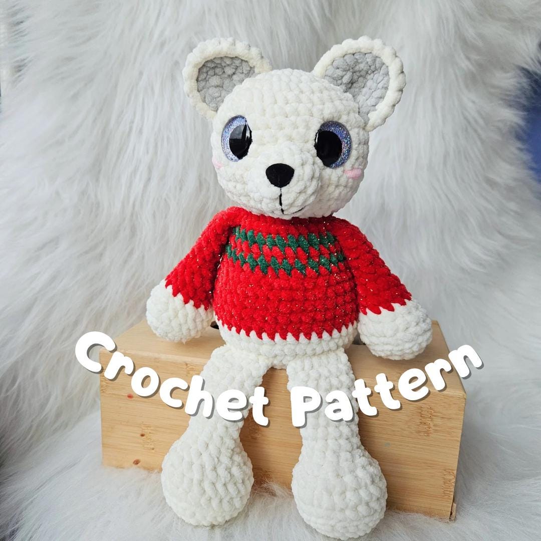 Claire Bear Crochet Pattern, Amigurumi Teddy Bear PDF Pattern - Etsy