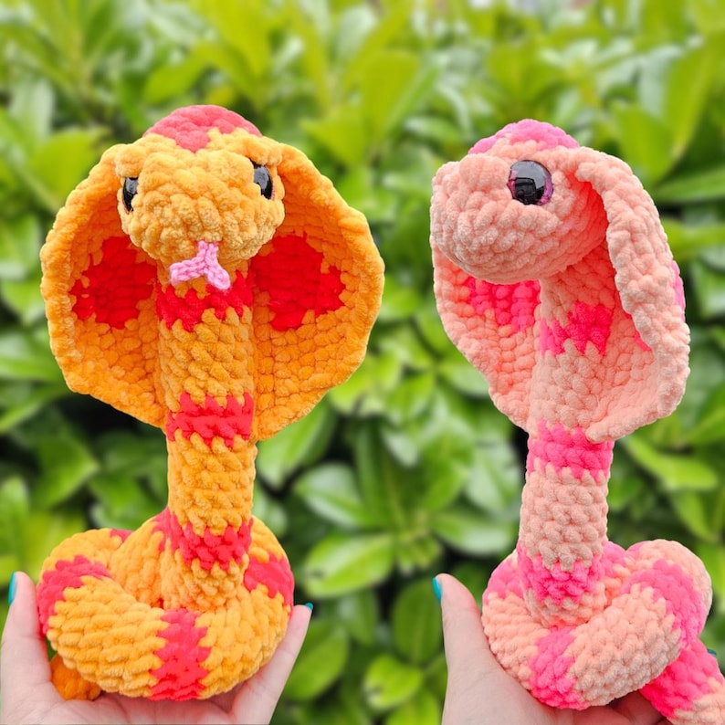 Shé the Cobra Crochet Pattern: Kawaii Amigurumi Snake (PDF Download) - Etsy