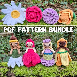 Reversible Tulip Fairy Amigurumi Pattern Flower Crochet Pattern PDF ...