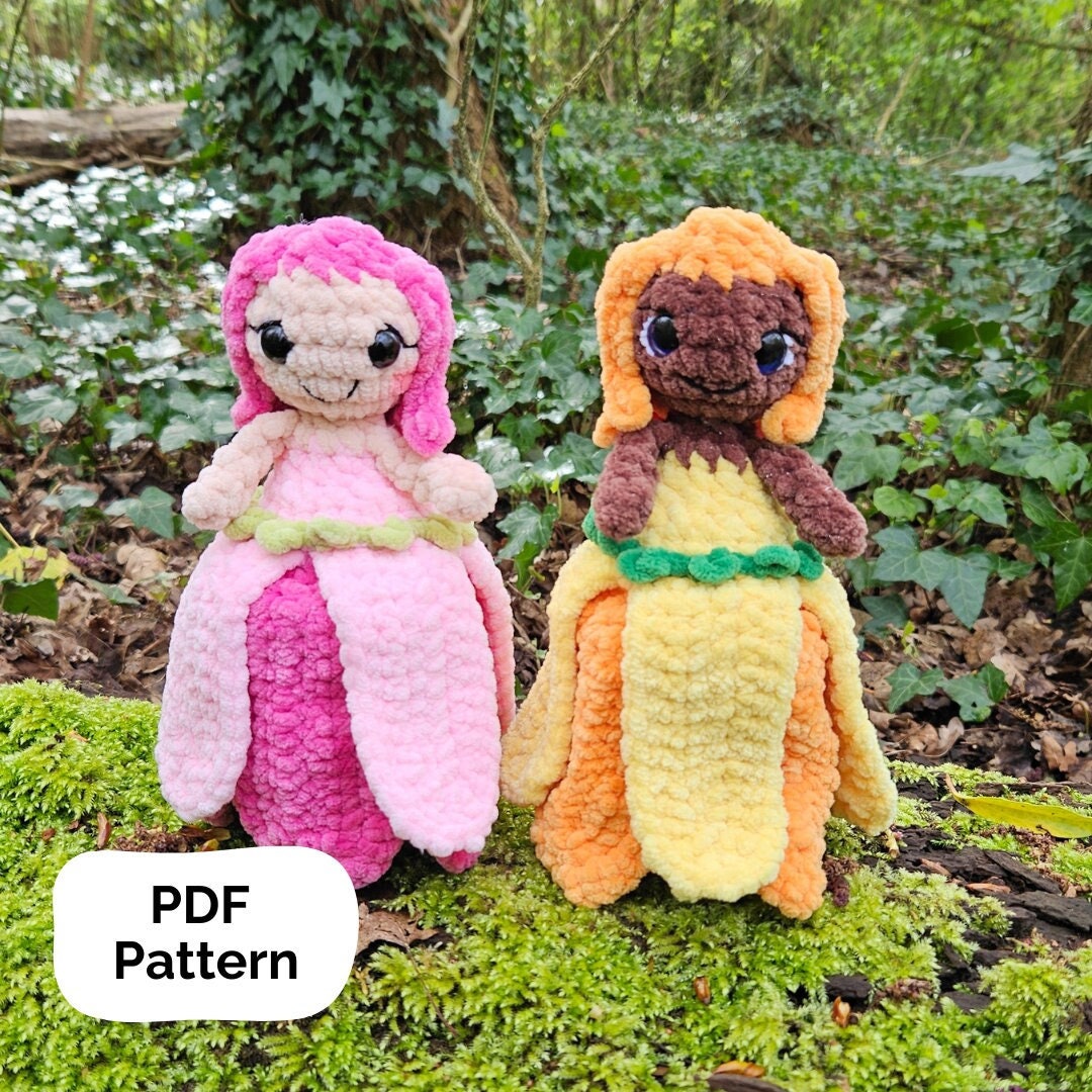 Tallulah Tulip Flower Fairy PDF Crochet Pattern, Reversible, Amigurumi ...
