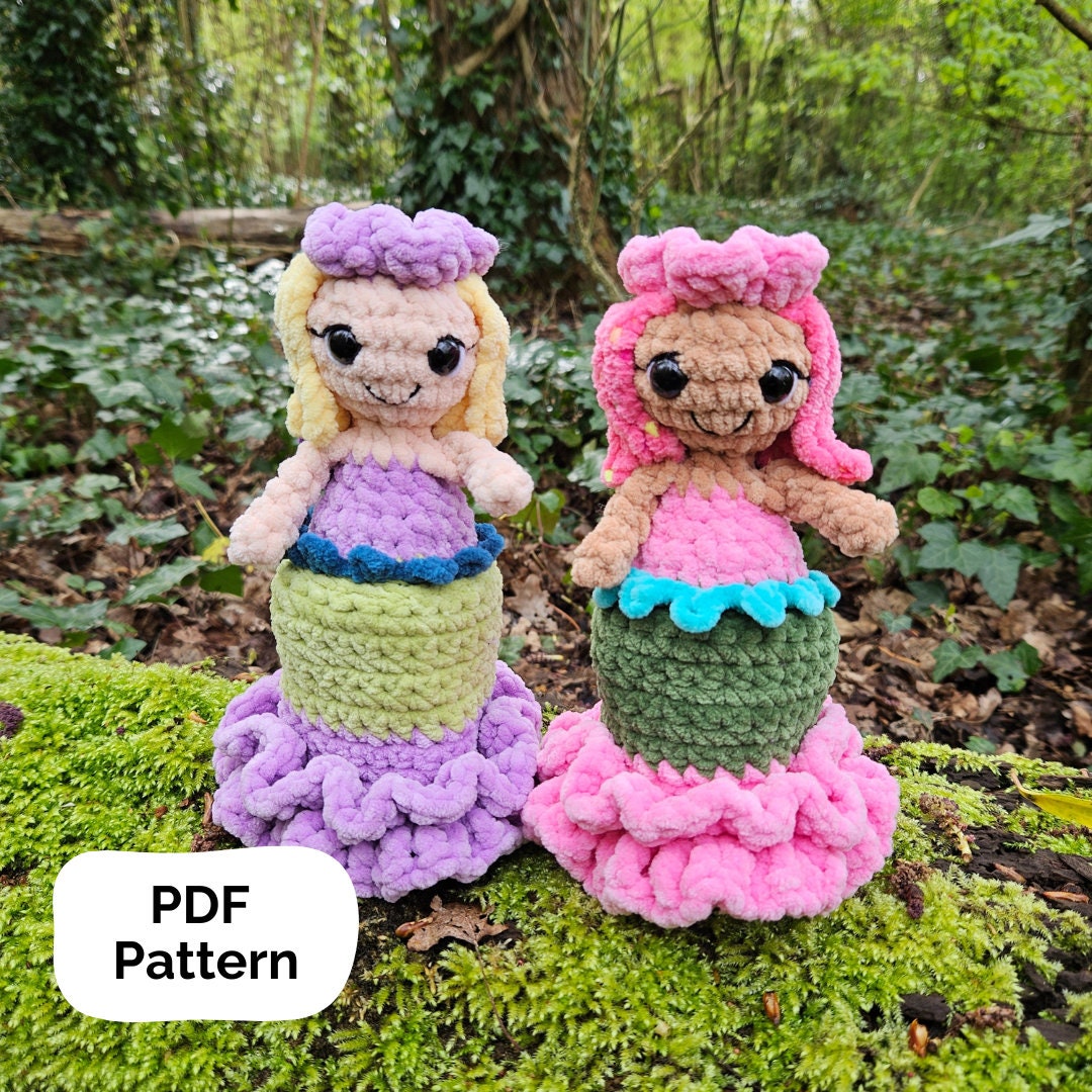 Carnation Flower Fairy Crochet Pattern: Reversible Amigurumi Doll (PDF ...