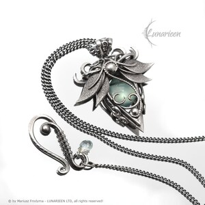Sterling Silver Wire Wrapped Floral Filigree Ornate Necklace Pendant ...