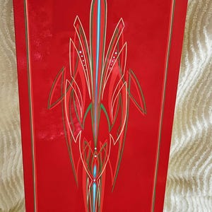 This Great Hand Painted Panel Has a Fantastic Pinstriped One of a Kind ...