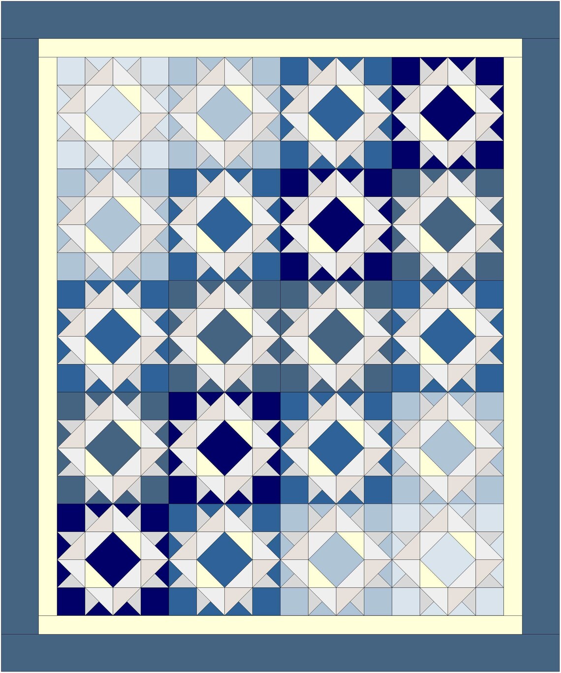 Diamond Stars Quilt Pattern PDF Download Modern Quilt | Etsy