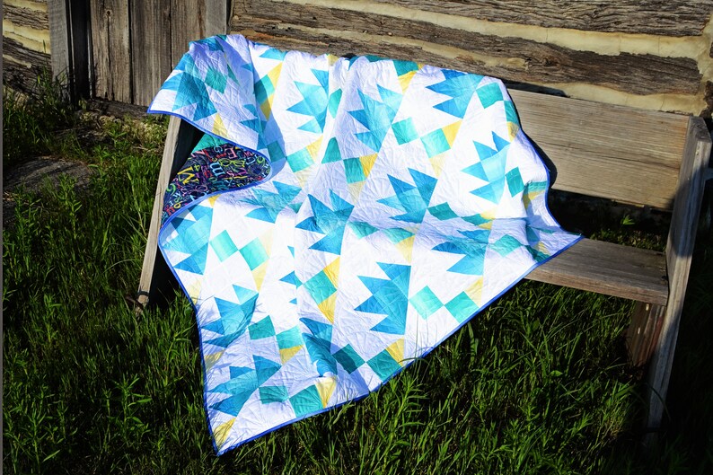 Windblown Quilt Pattern PDF Download Modern Kansas Troubles Quilt ...