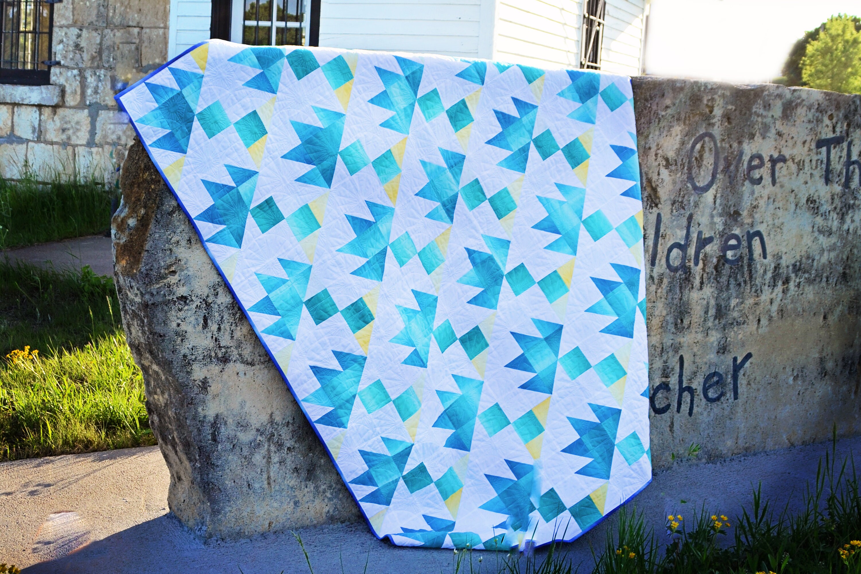 Windblown Quilt Pattern PDF Download Modern Kansas Troubles Quilt ...