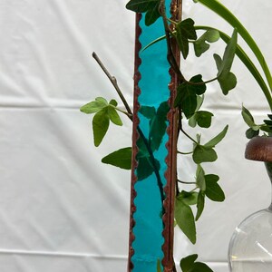 Turquoise Stained Glass Loop Style Plant Rooter. One-of-a-kind ...