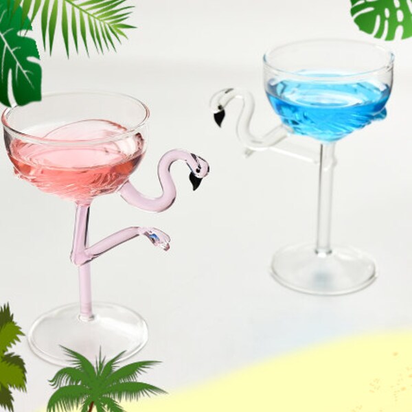 Glass Flamingo - Etsy