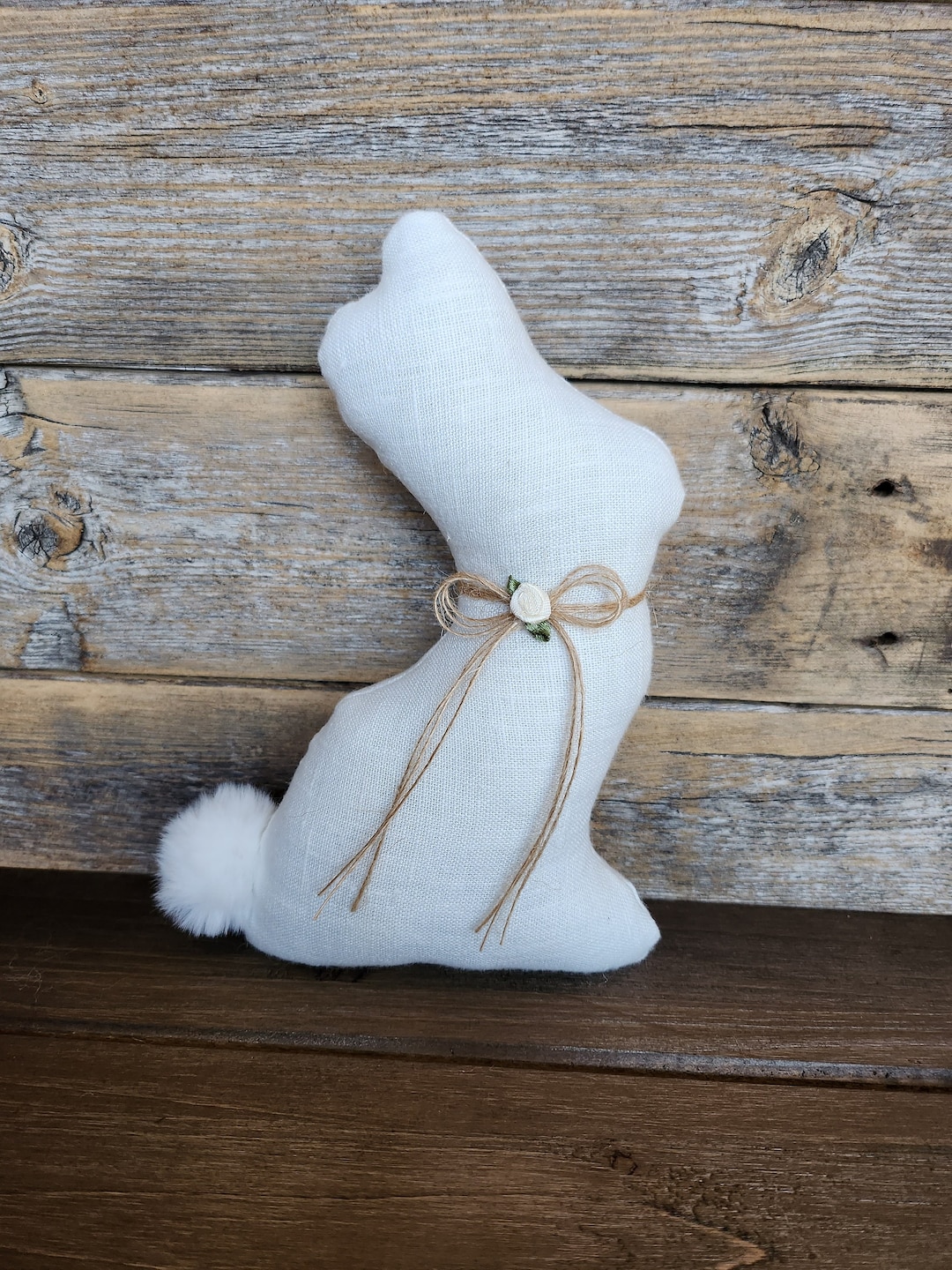 Linen Bunny/little Farmhouse Bunny/ Neutral Bunny/easter Bunny - Etsy