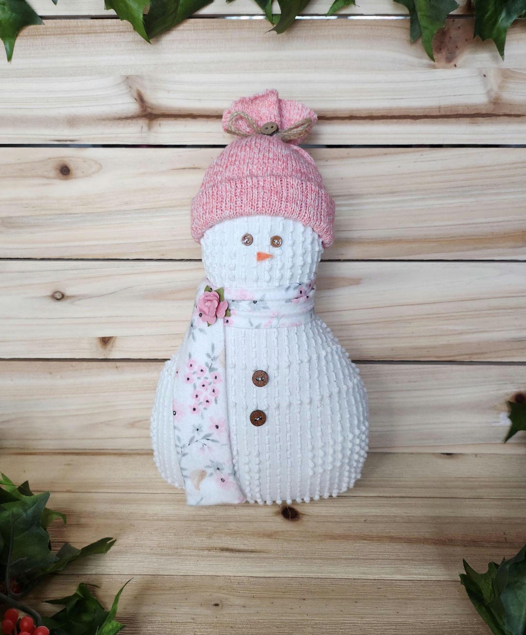 Chenille Snowman/10 Inch Vintage Chenille Snowman - Etsy