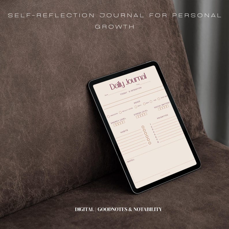 Digital Self-reflection Journal | Guided Prompts for Goodnotes ...