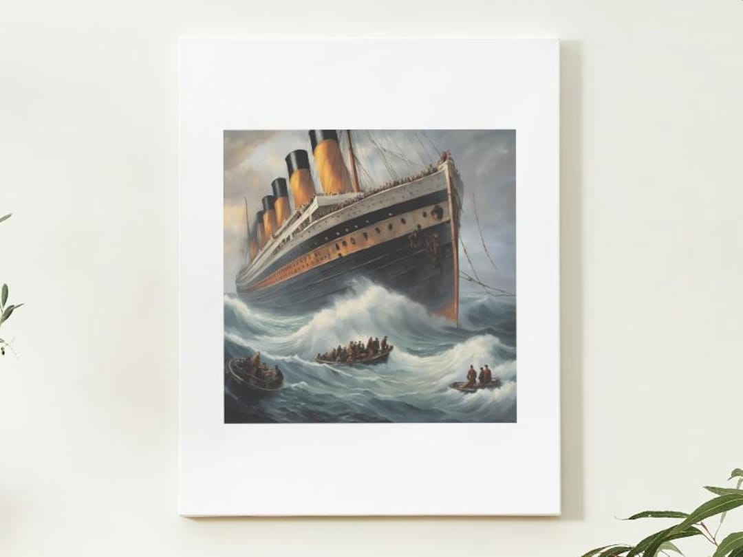 Epic Titanic Wreck: Stunning Digital Art for Canvas, Apparel & More ...