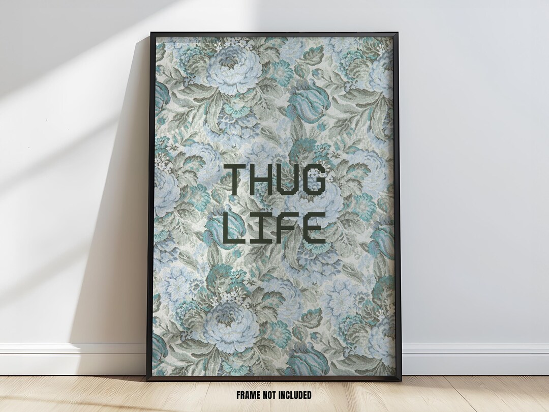 Wall Art Print One Piece Poster | Thug Life | Funny Wall Art, Room ...