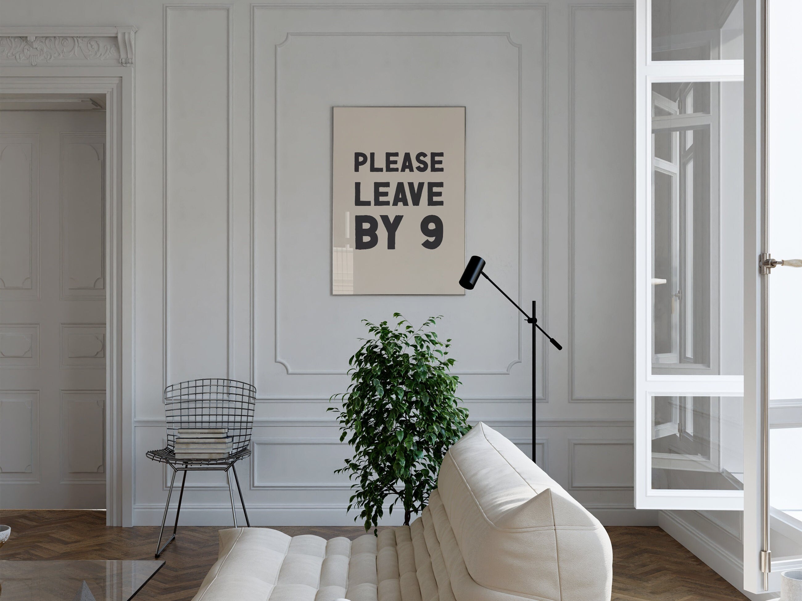PRINTABLE Please Leave by 9 Funny Poster Print Wall Art Decor, Room ...