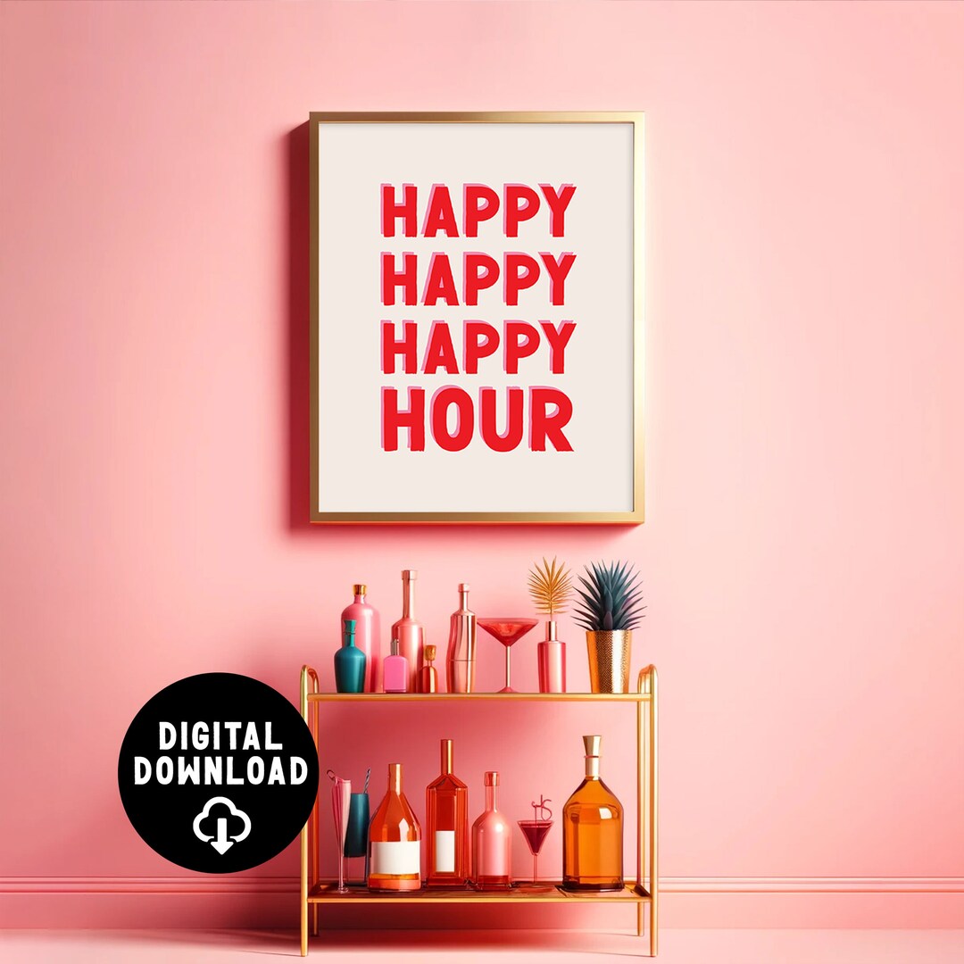 Bar Cart Sign Decor Art, Bar Cart Accessories, Bar Cart Print, Cheers ...