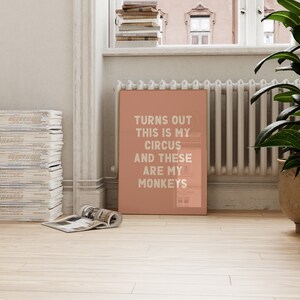 Wall Art Print Turns Out These Are My Monkeys Funny Office Wall Art Decor, Promotion Gift, Gifts ...