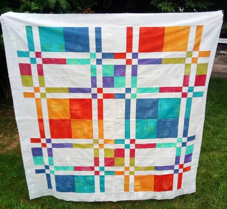 Crossroads - Patchwork Quilt Pattern Instructions - PDF Download - Etsy