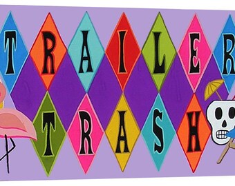 Trailer Trash Sign - Etsy
