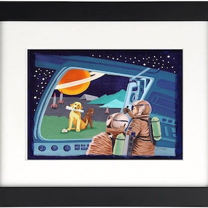 Mid Century Modern Eames Retro Print From Original Painting Googie ...