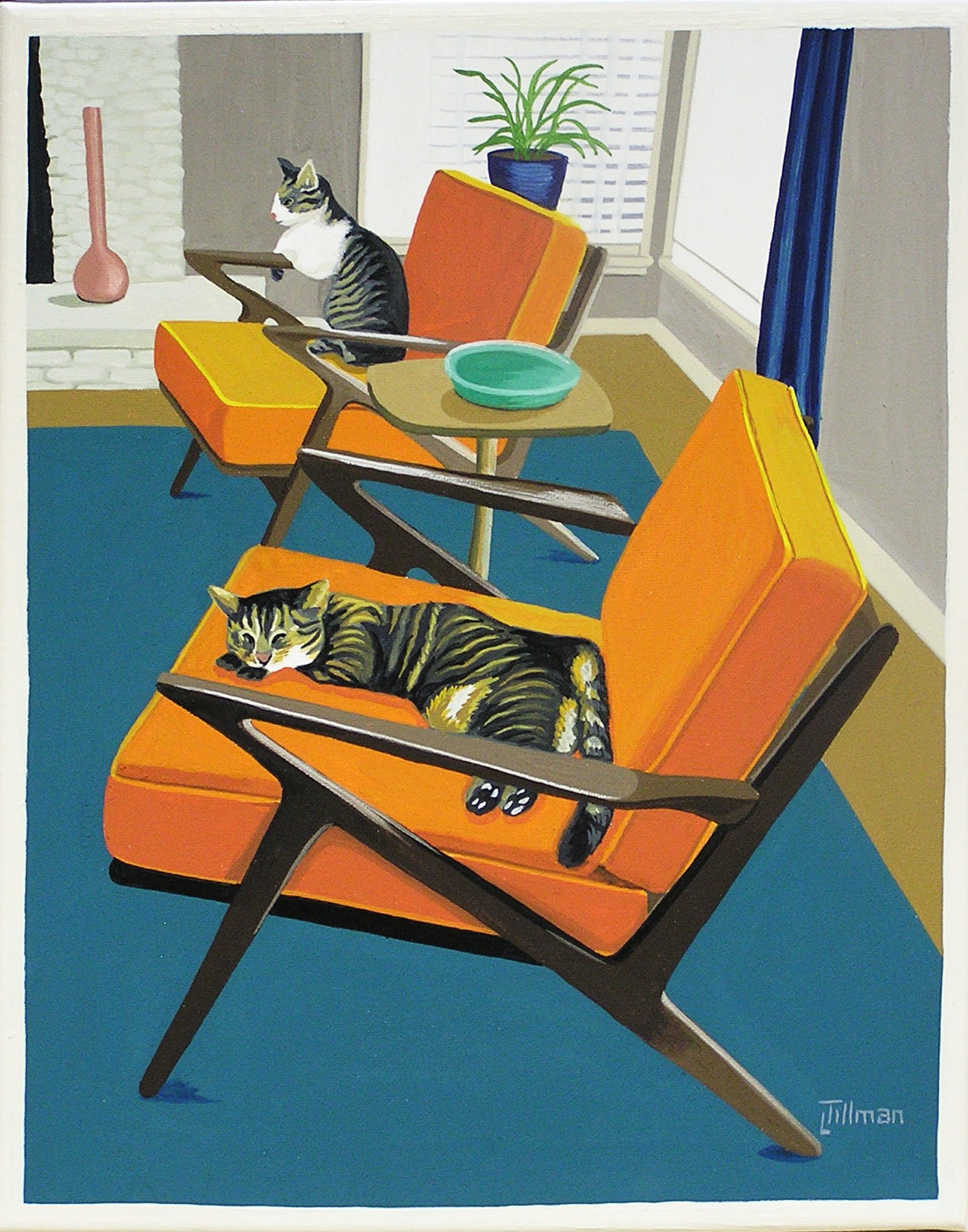 Mid Century Modern Eames Retro Limited Edition Print From - Etsy