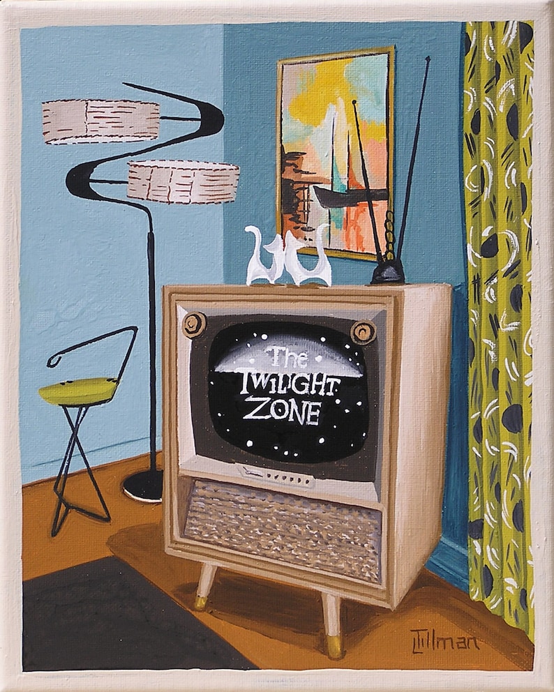 The Twilight Zone TV Show Artprint Rod Serling Classic Mystery TV ...
