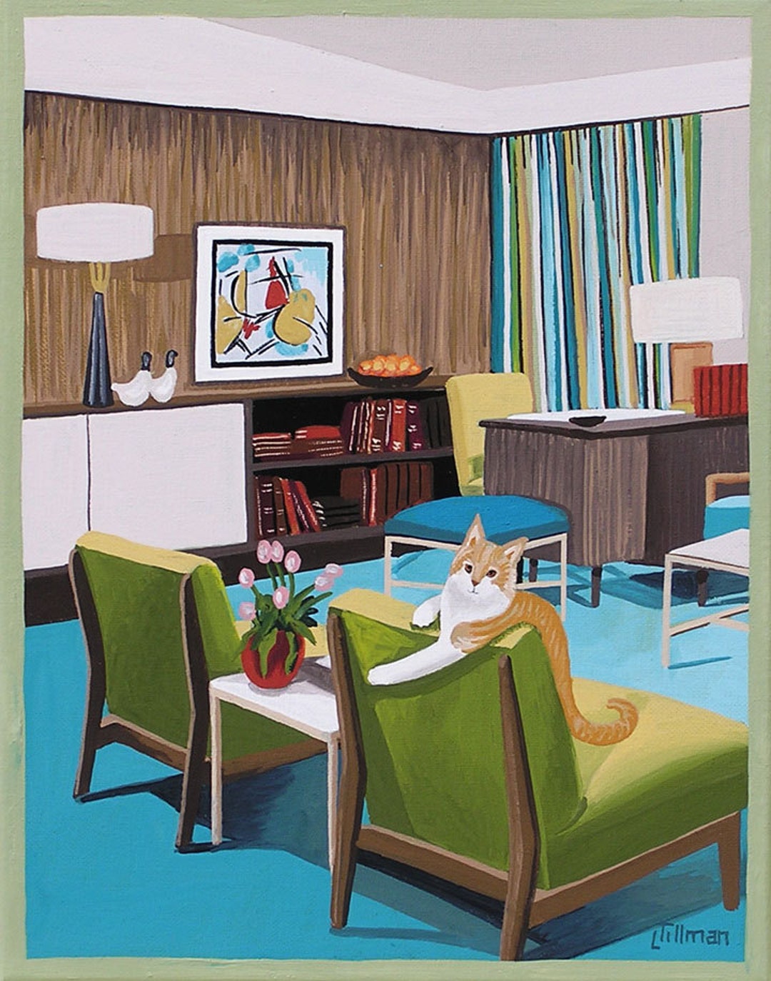 Mid Century Modern Eames Retro Limited Edition Print From Original ...