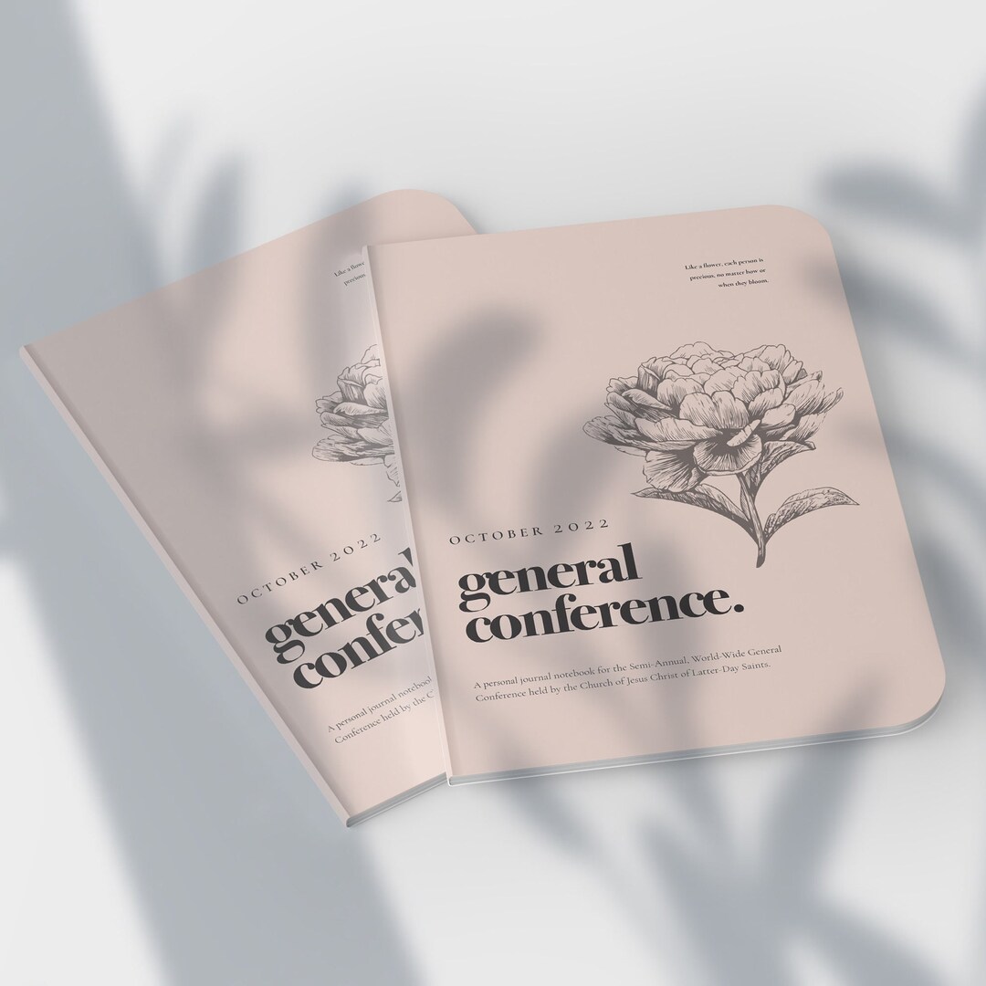 General Conference Notebook/journal Color Block Floral - Etsy