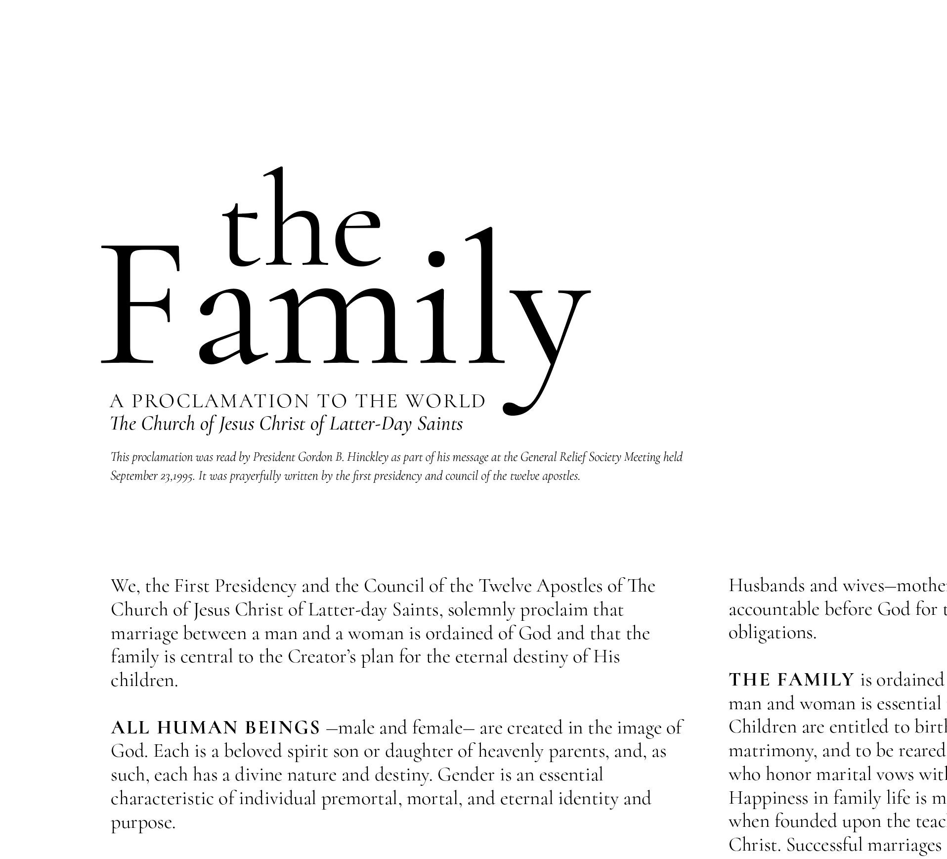 Proclamations Digital Downloads church of Jesus Christ of Latter-day ...