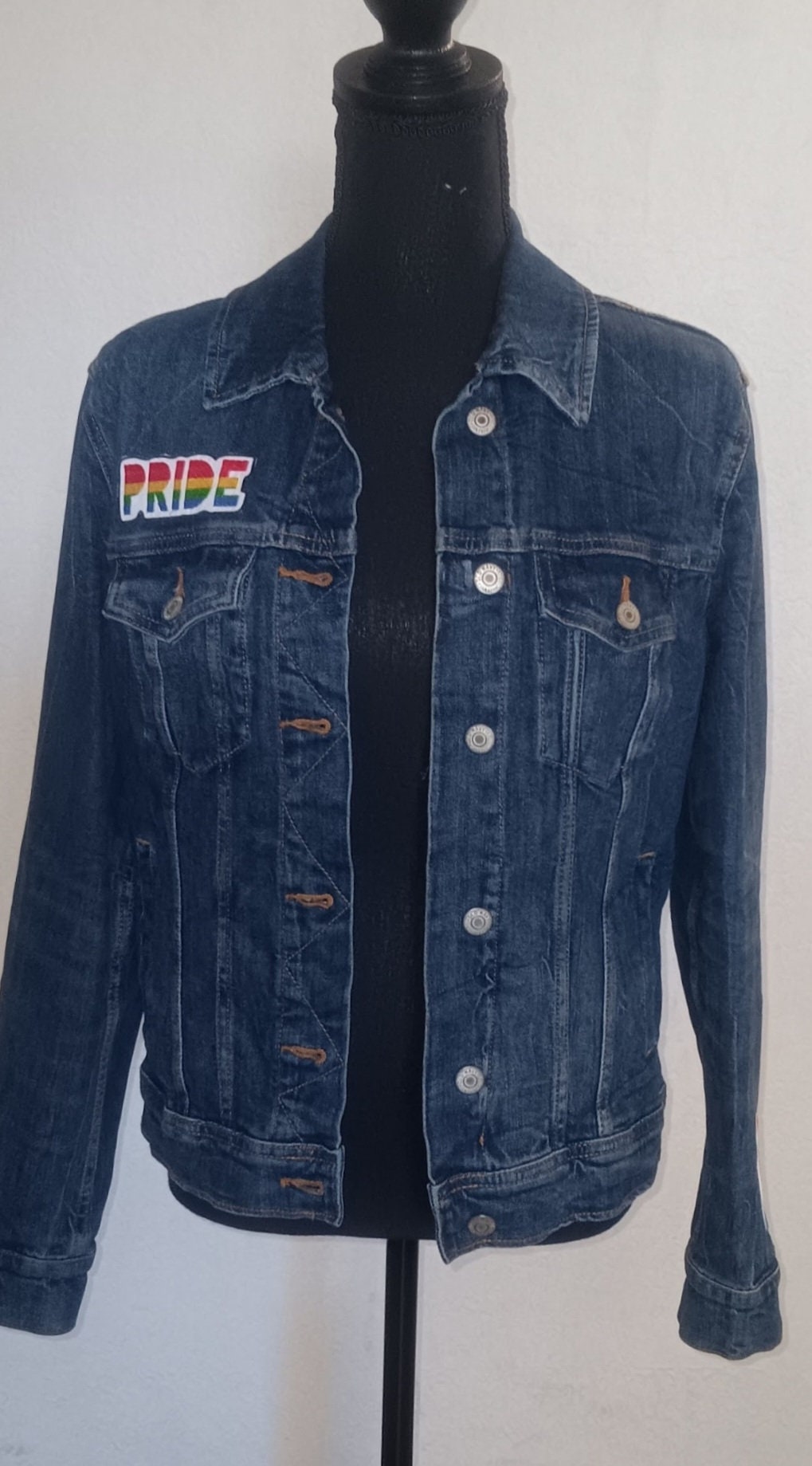 Pride Jacket, LGBTQ Jacket, Denim Pride Jacket, Gay Pride Parade, Women ...