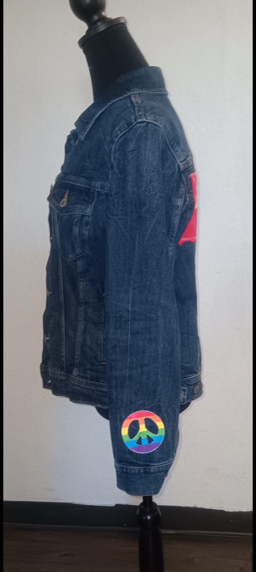 Pride Jacket, LGBTQ Jacket, Denim Pride Jacket, Gay Pride Parade, Women ...