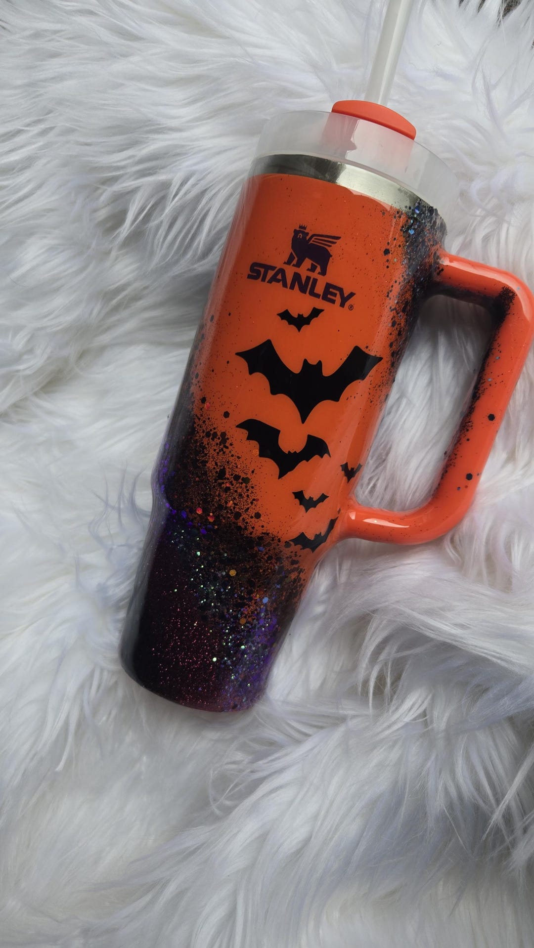 Bats Halloween Glitter Stanley Cup- 30 Oz - Etsy