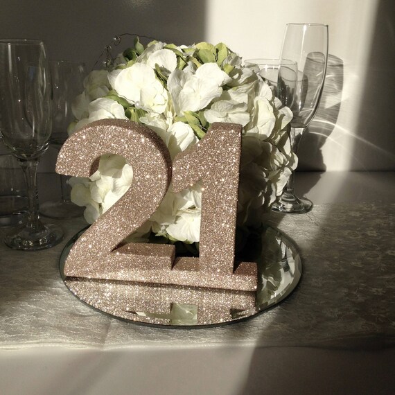 Gold 21st Birthday Table Decorations