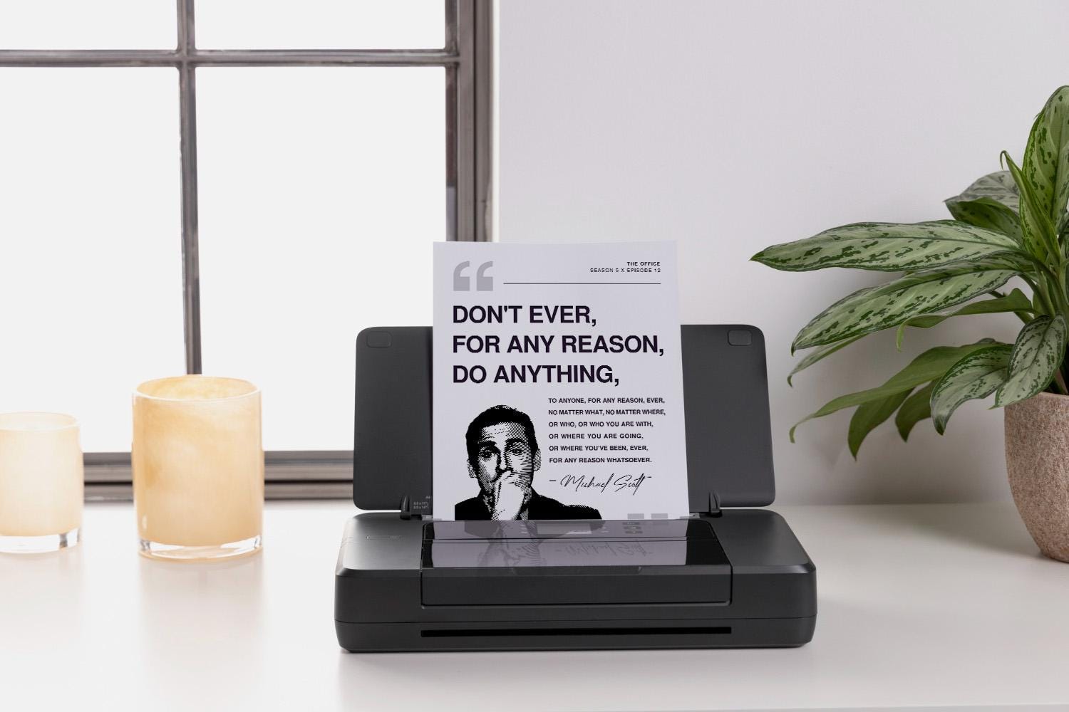 Don't Ever, for Any Reason *digital Download* - Michael Scott Quote ...
